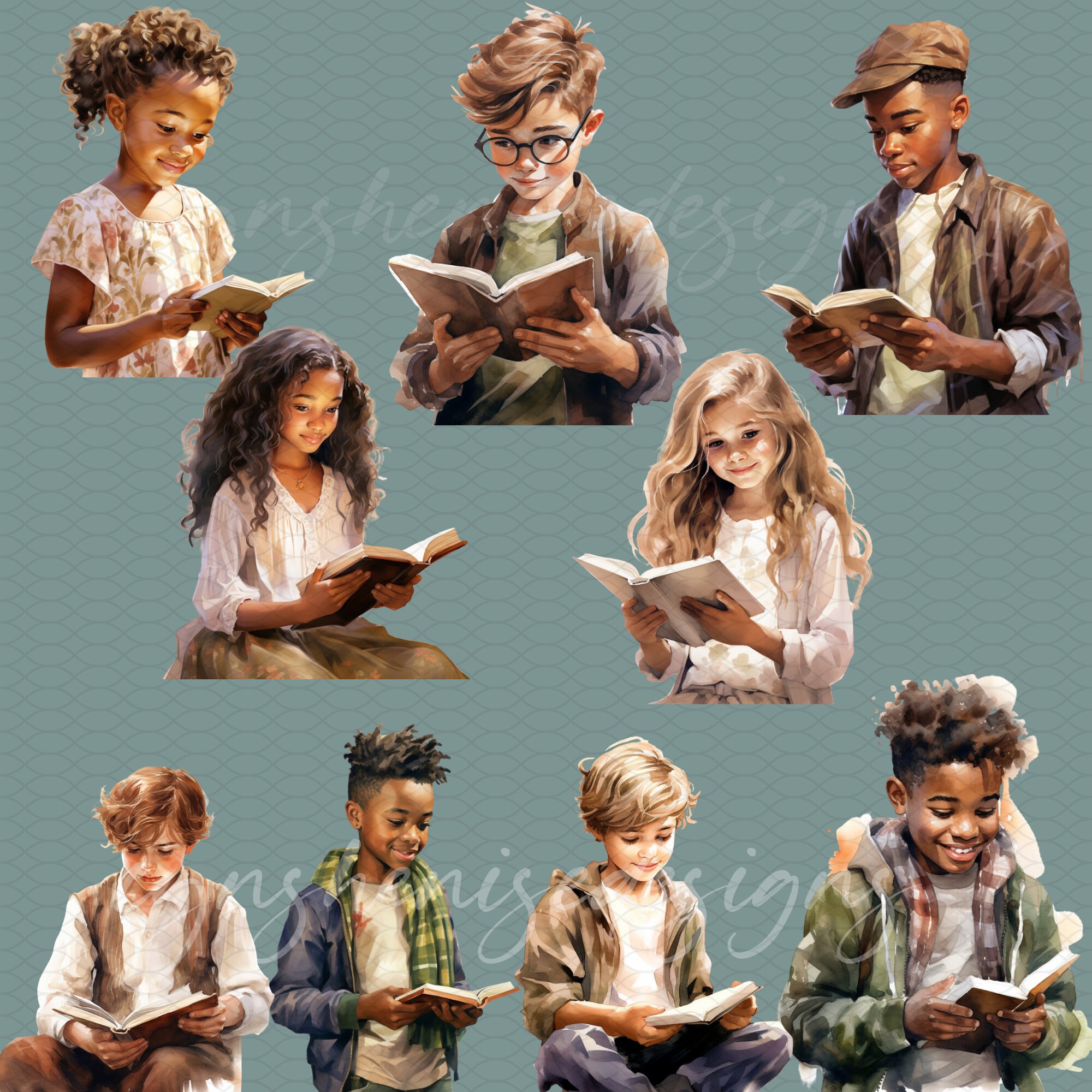 Magic School Clipart for Books, Back to School Clipart, School Bus PNG ...