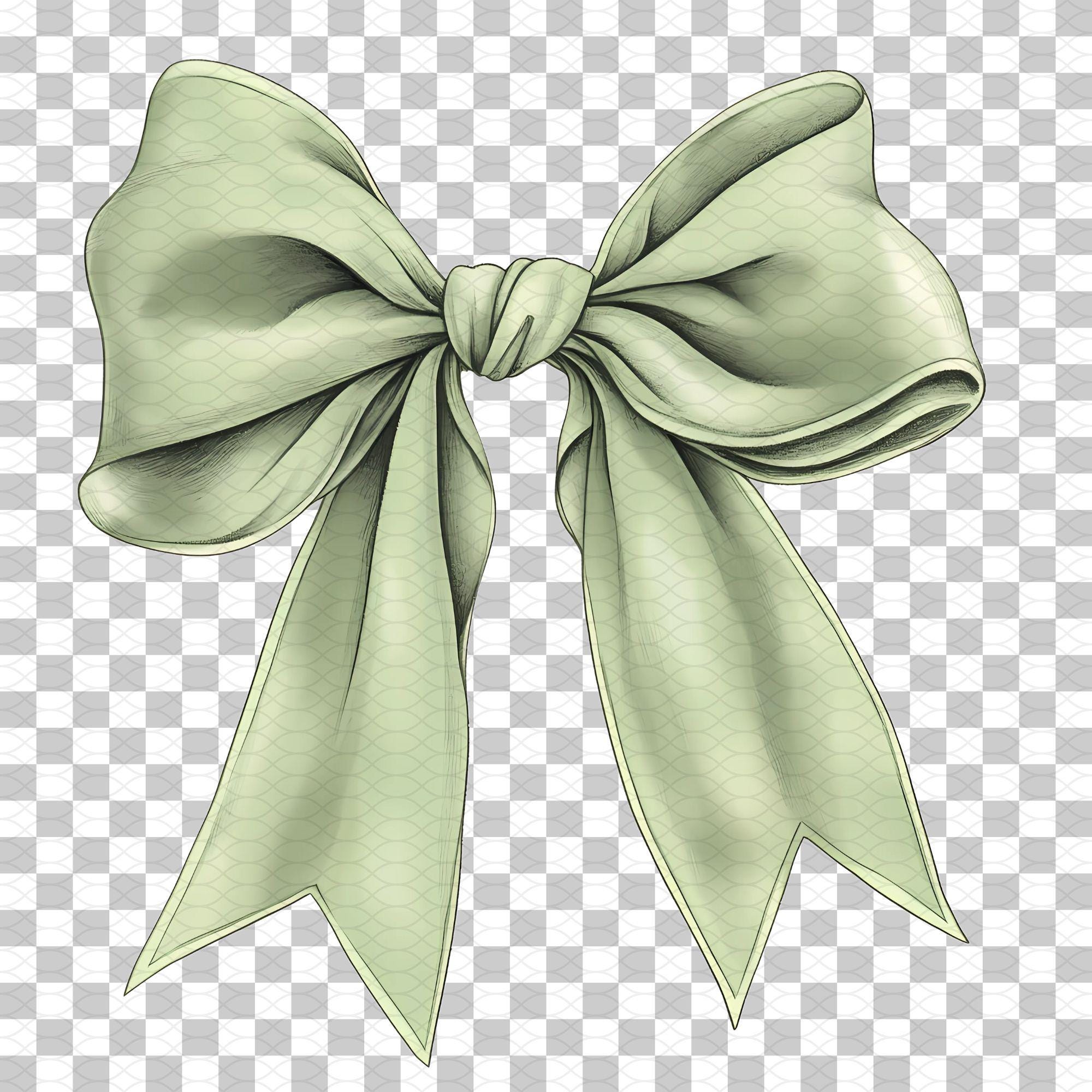 Sage Green Coquette Bow, Green Coquett Bow, Green Bow Coquette, Bow Png ...
