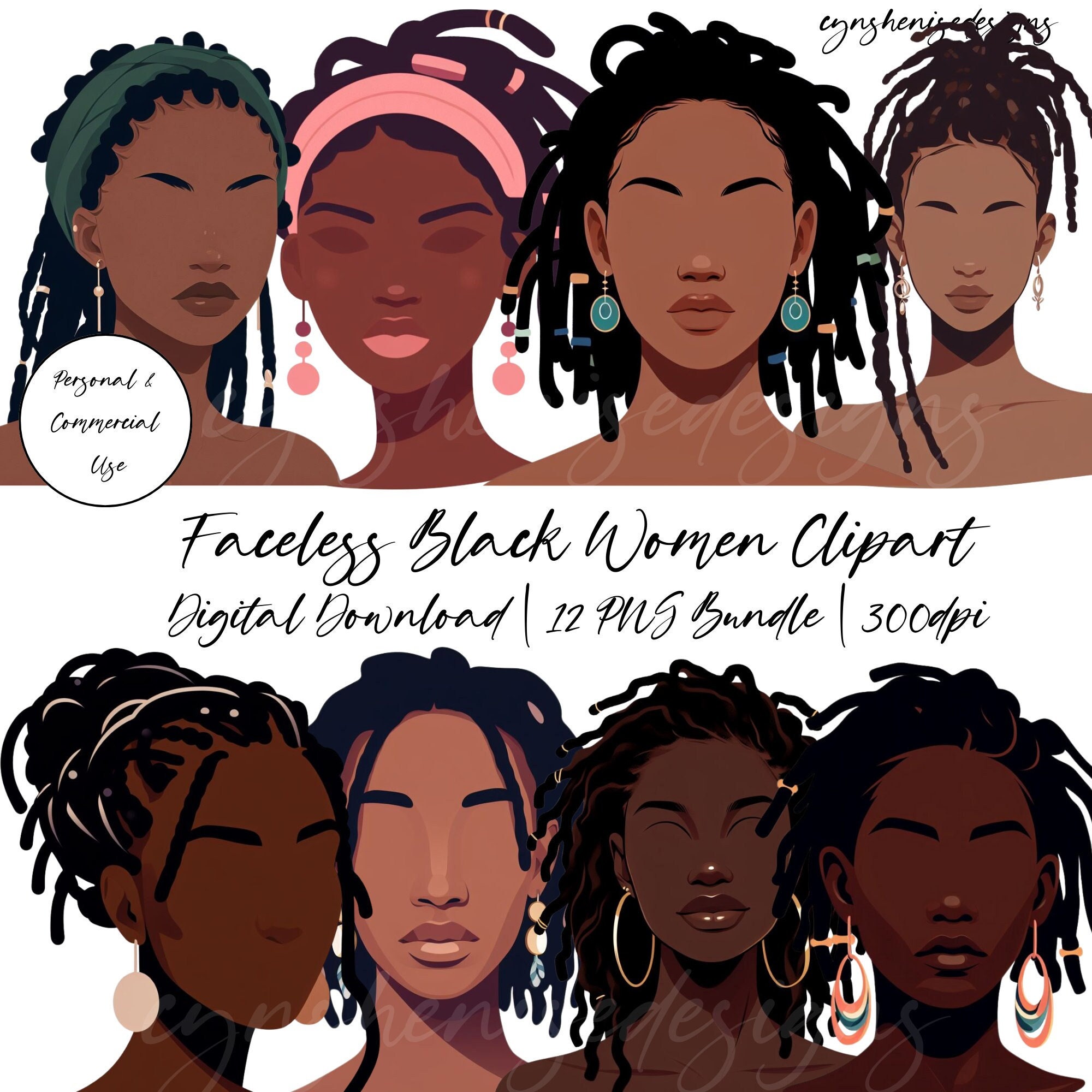 Faceless Black Girl PNG, Black Woman, Black Girl Clipart, Weekend ...