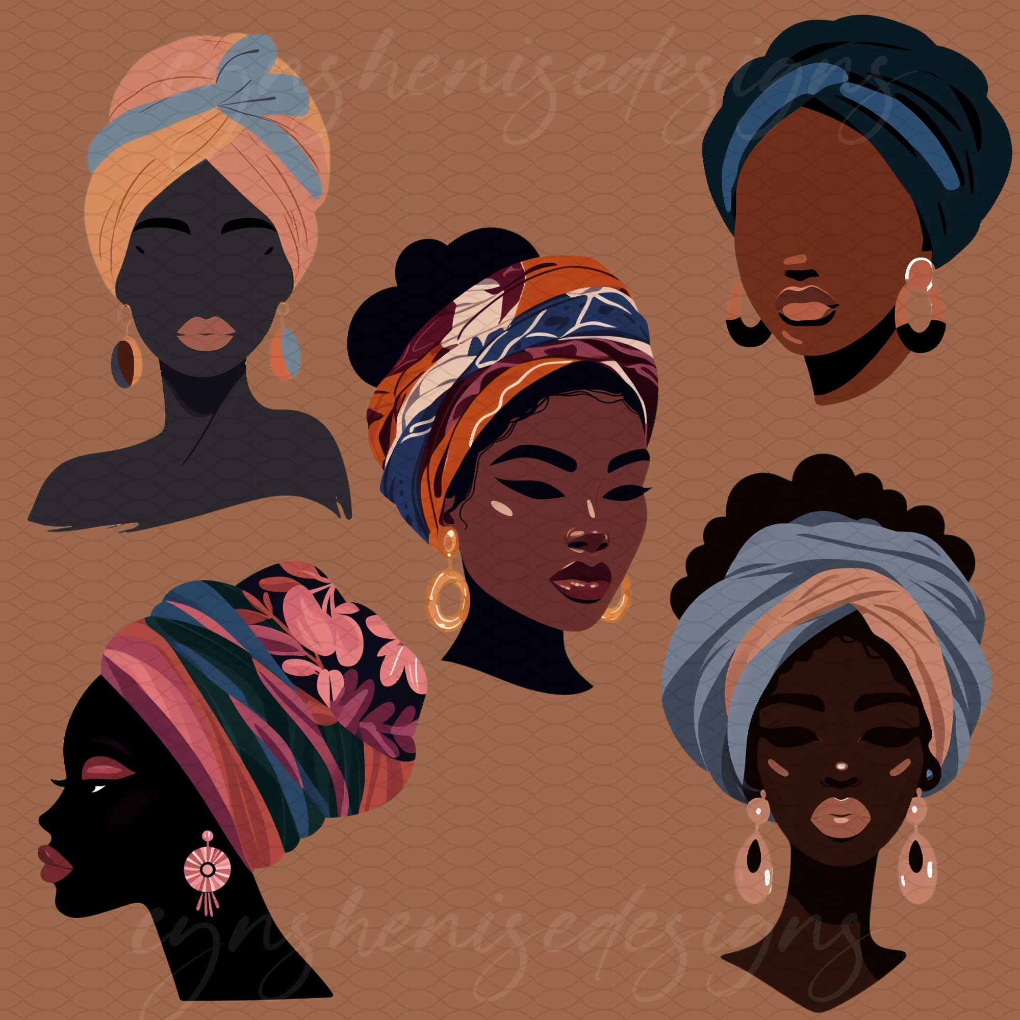 Faceless Black Girl PNG, Black Woman, Black Girl Clipart, Black Girl ...