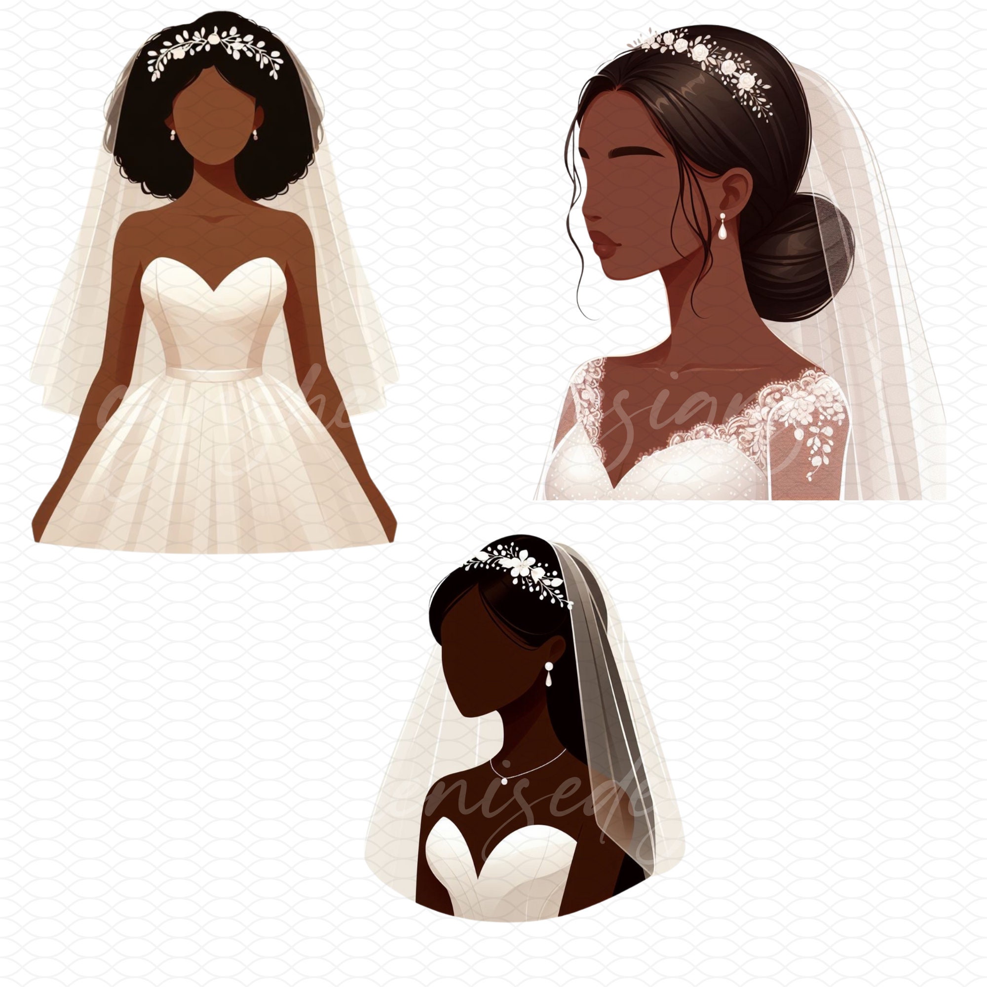 Faceless Black Girl PNG, Black Woman, Black Girl Clipart, Engagement ...