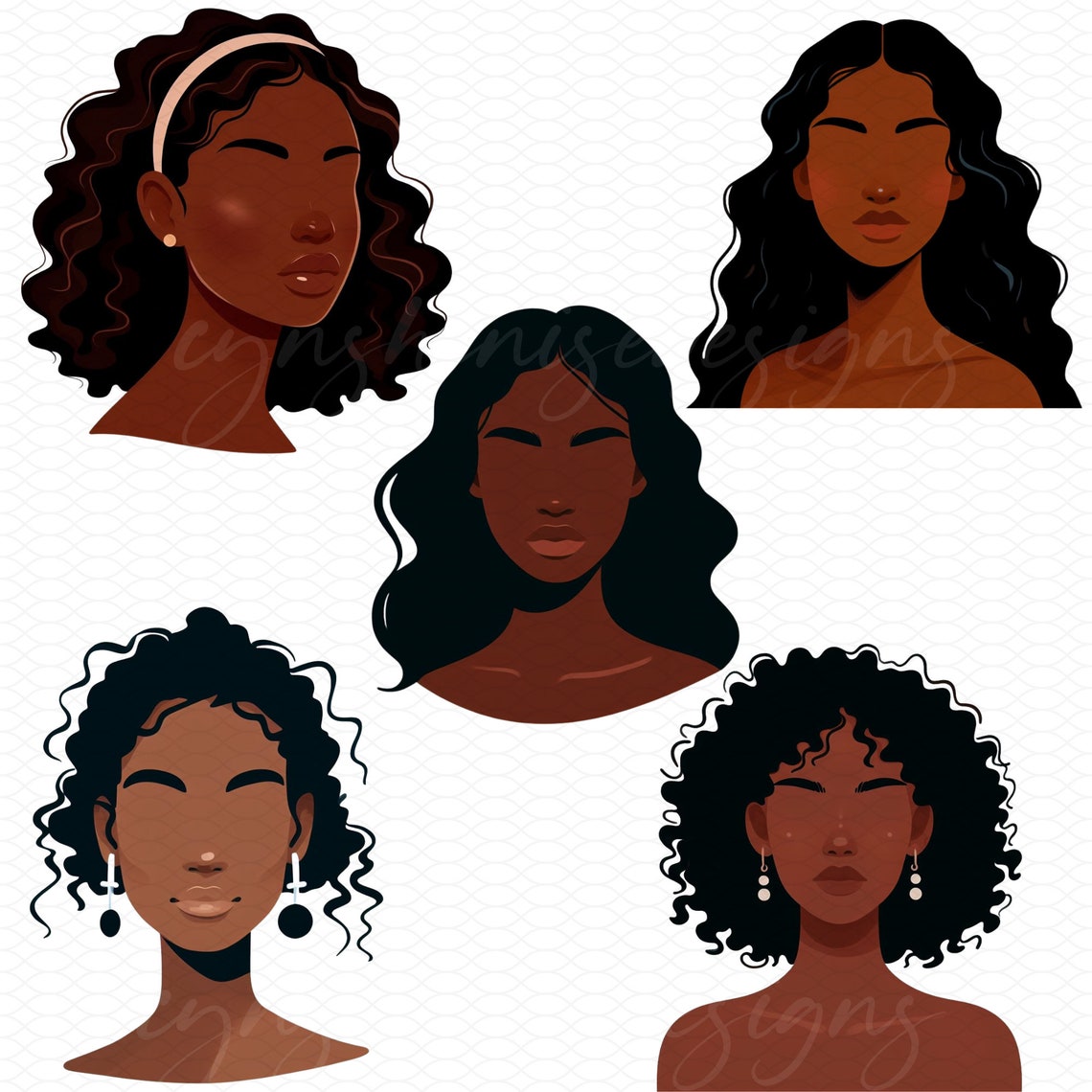 Faceless Black Girl PNG, Black Woman, Black Girl Clipart, Black Girl ...