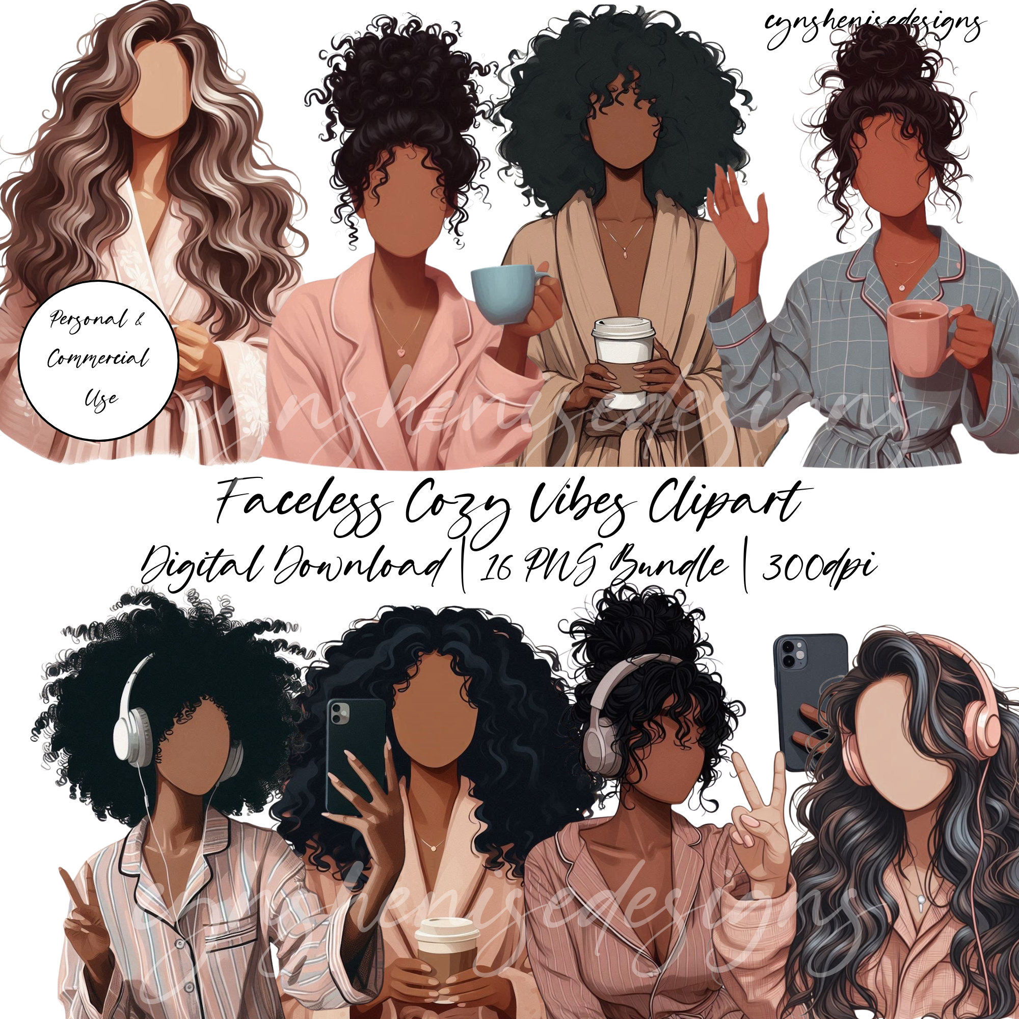 Faceless Black Girl PNG, Black Woman, Black Girl Clipart, Latina ...