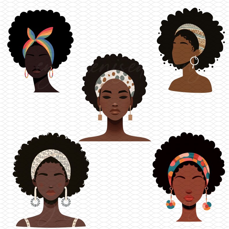 Faceless Black Girl PNG, Black Woman, Black Girl Clipart, Black Girl ...