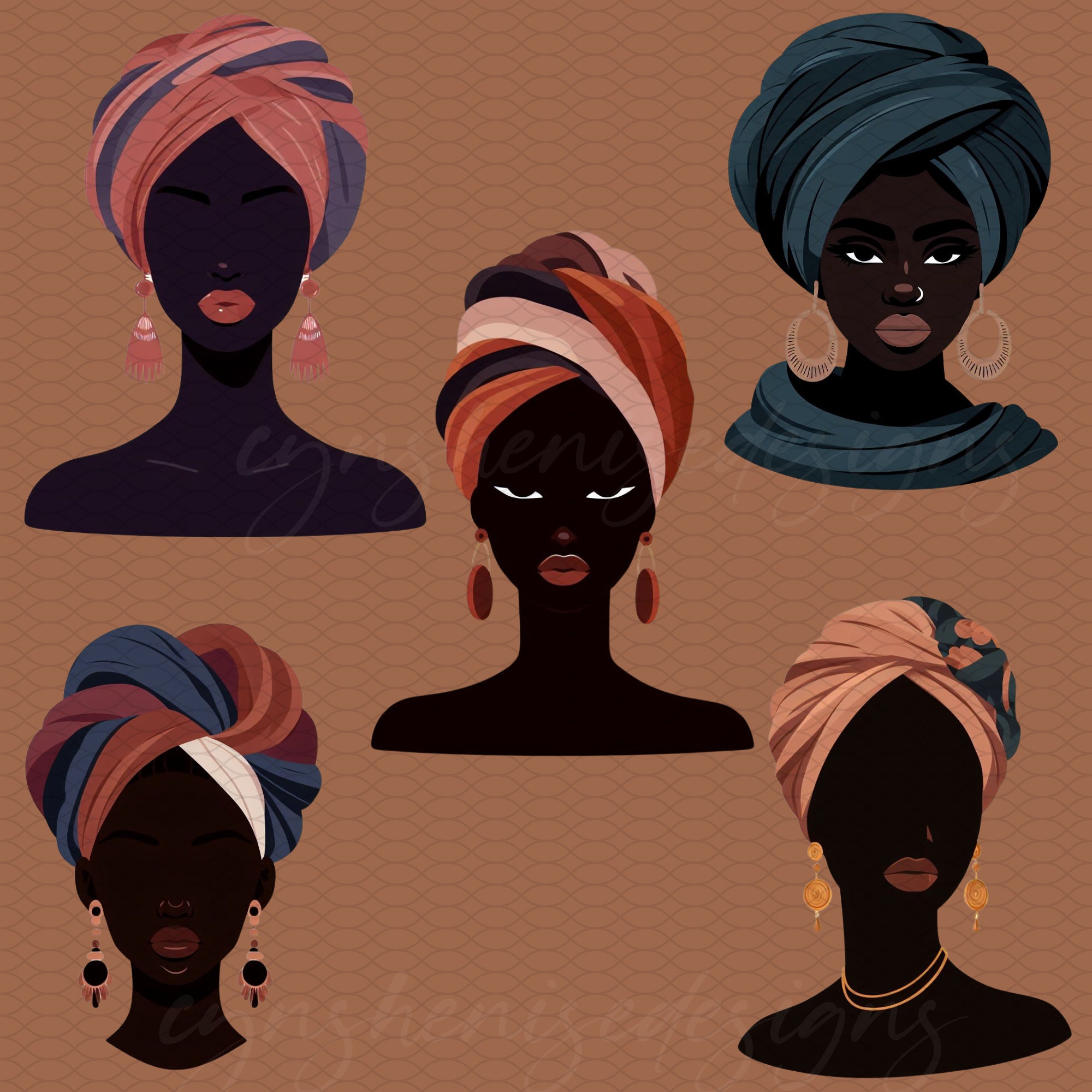 Faceless Black Girl PNG, Black Woman, Black Girl Clipart, Black Girl ...
