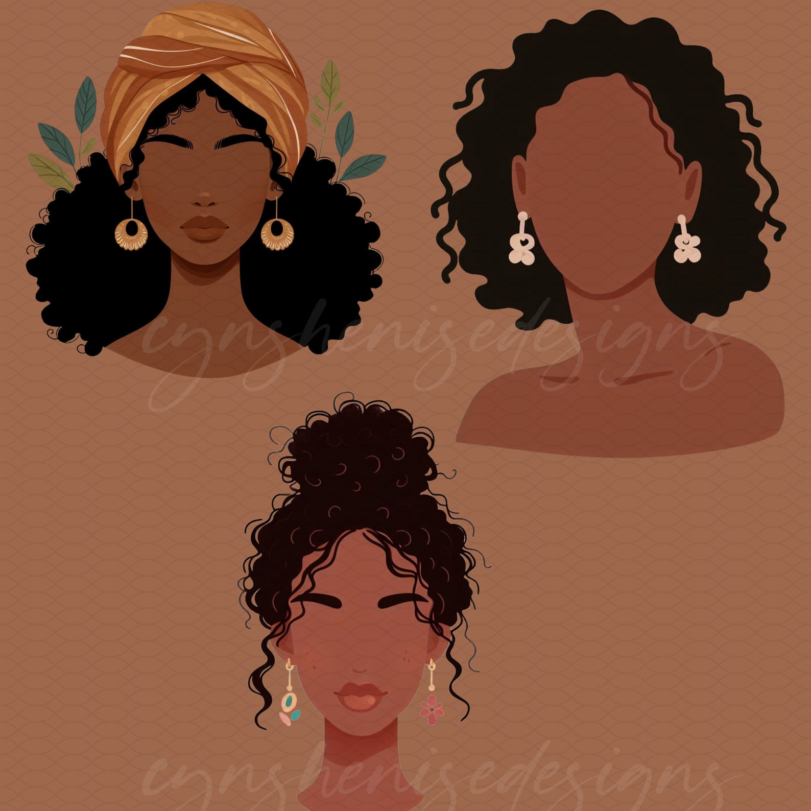 Faceless Black Girl PNG, Black Woman, Black Girl Clipart, Black Girl ...