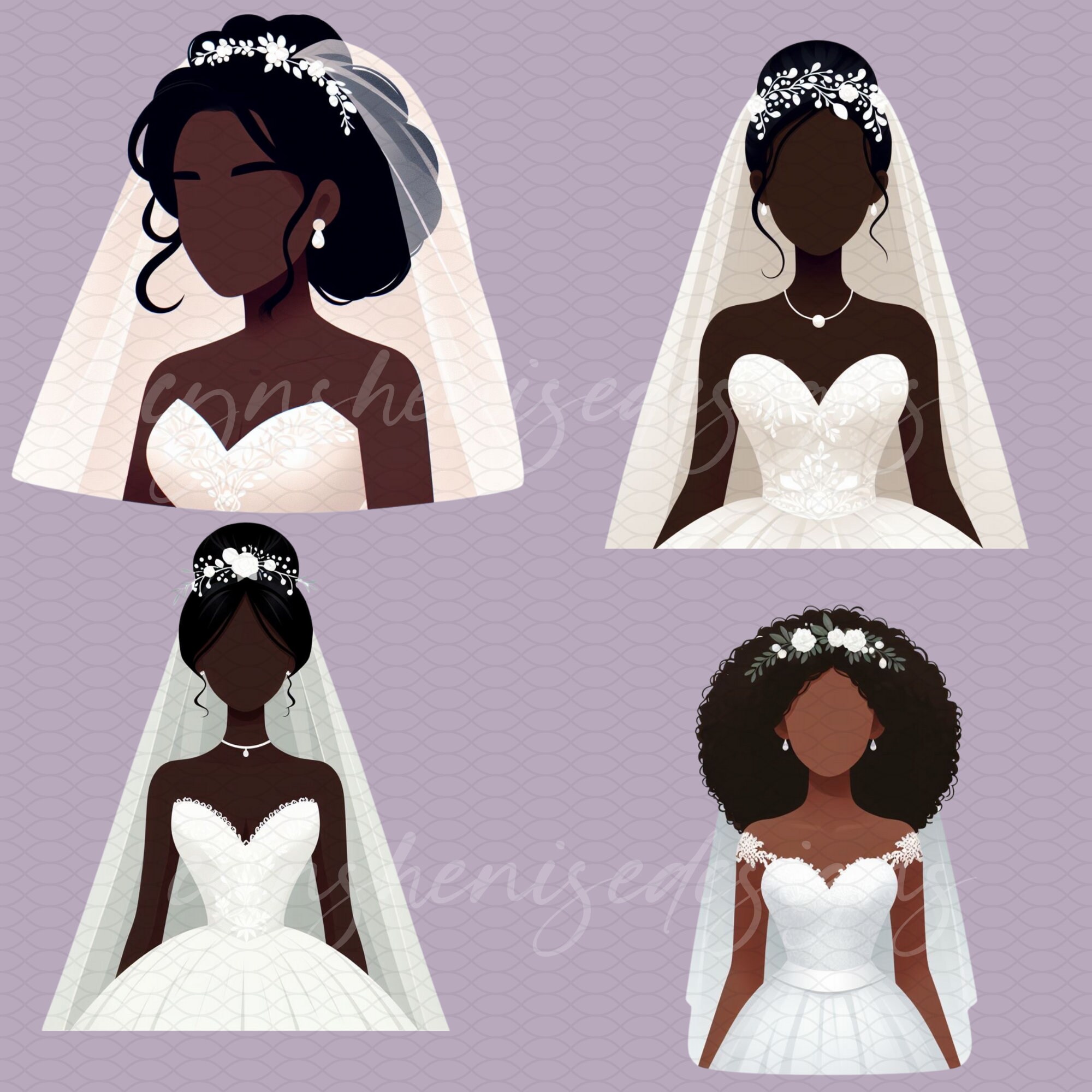Faceless Black Girl PNG, Black Woman, Black Girl Clipart, Engagement ...