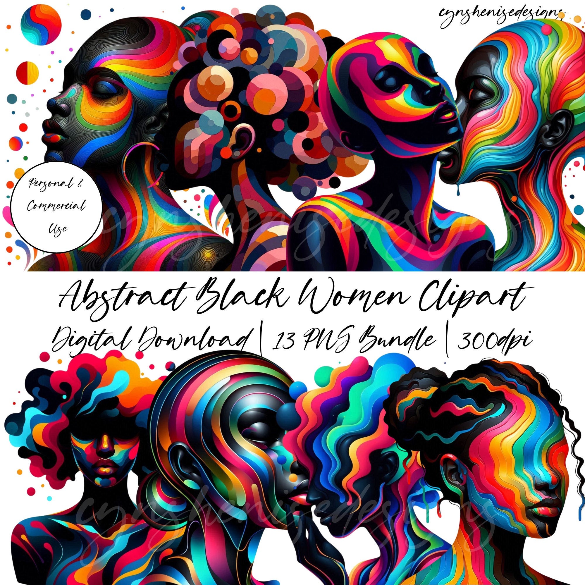 Abstract Faceless Black Girl PNG, Black Woman, Black Girl Clipart ...