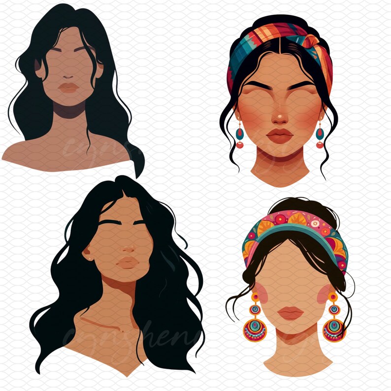 Faceless Latina Png, Latina Svg, Latina Stickers, Latina Clipart ...