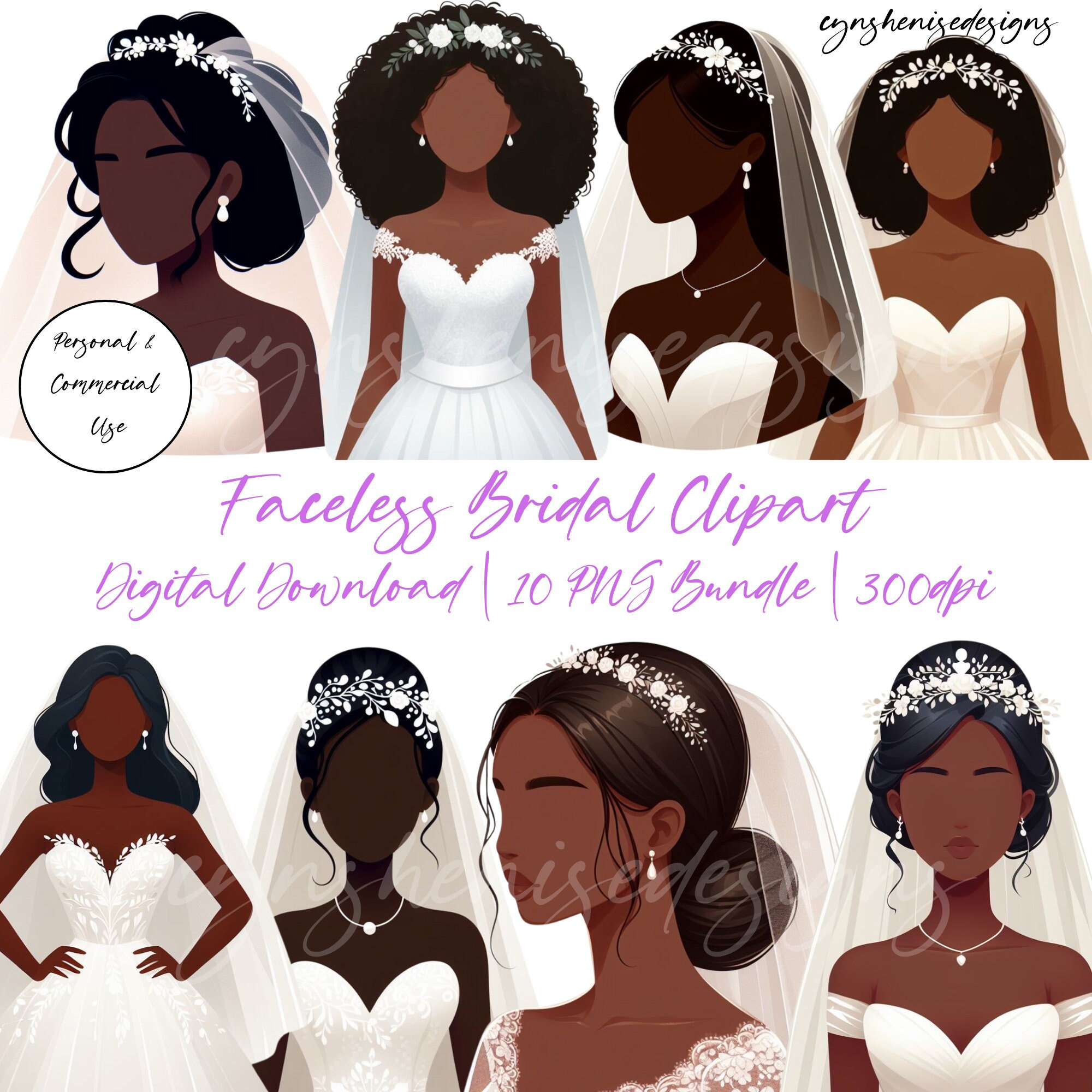 Faceless Black Girl PNG, Black Woman, Black Girl Clipart, Engagement ...