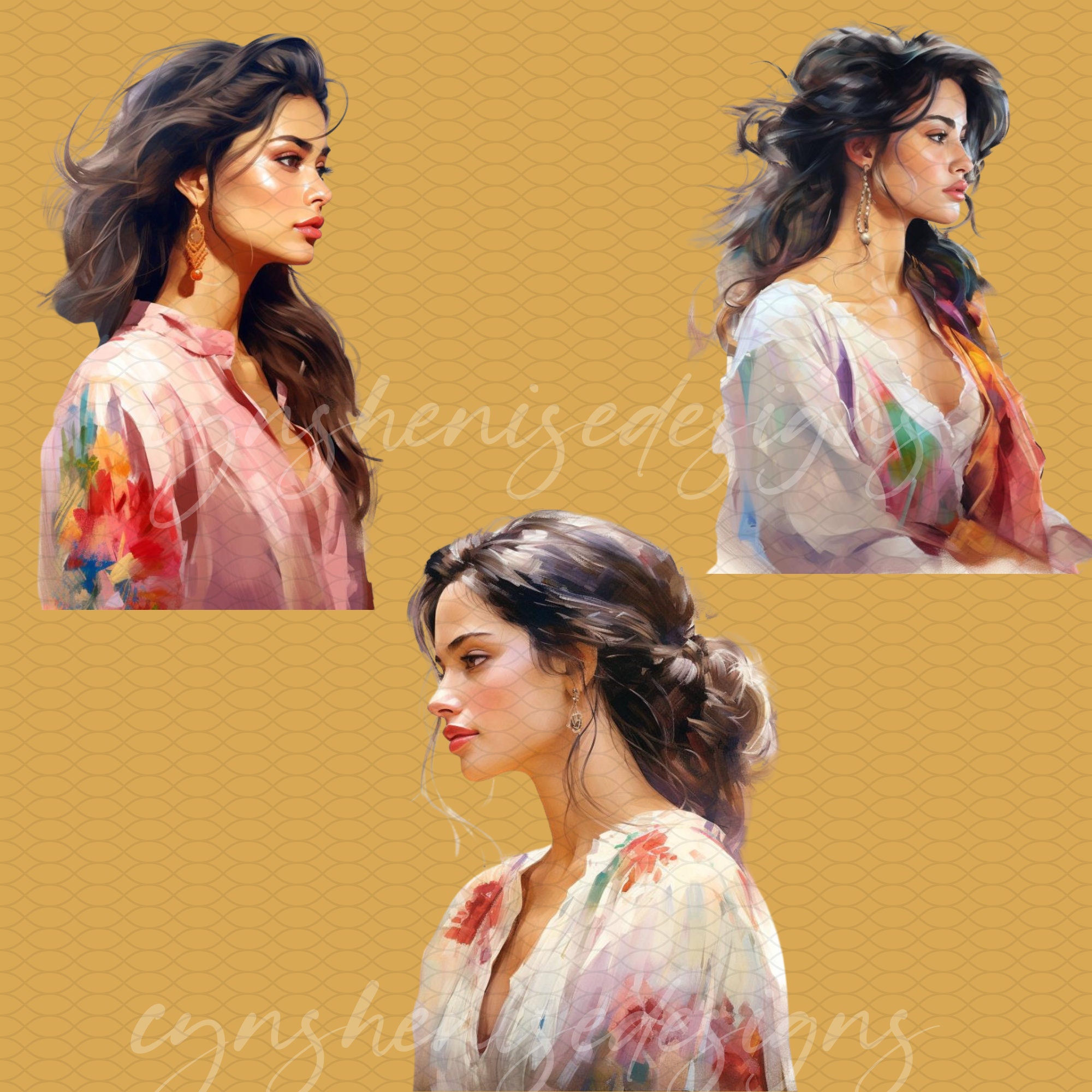 Faceless Latina Png, Latina Planner, Latina Stickers, Latina Clipart, Digital Stickers ...