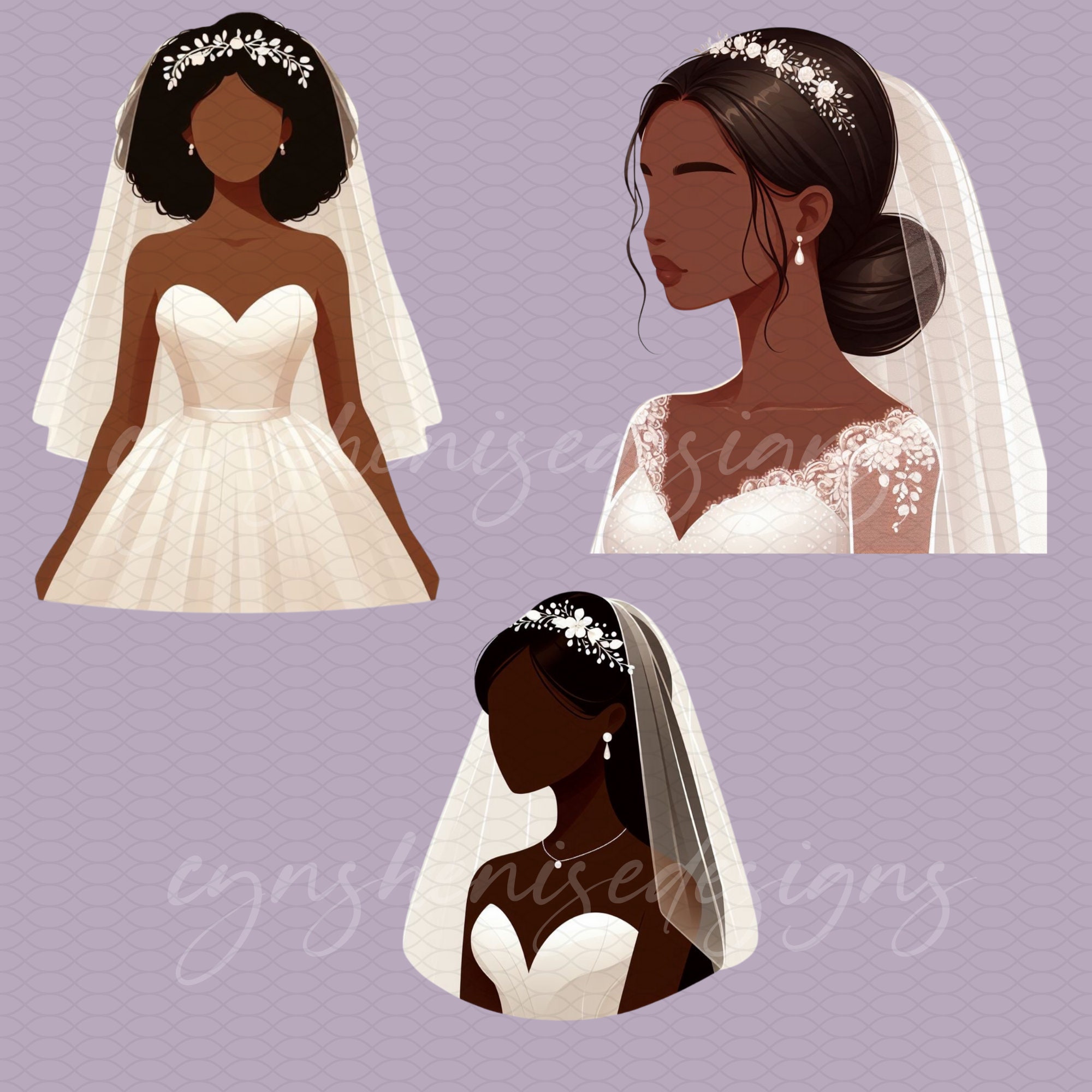 Faceless Black Girl PNG, Black Woman, Black Girl Clipart, Engagement ...