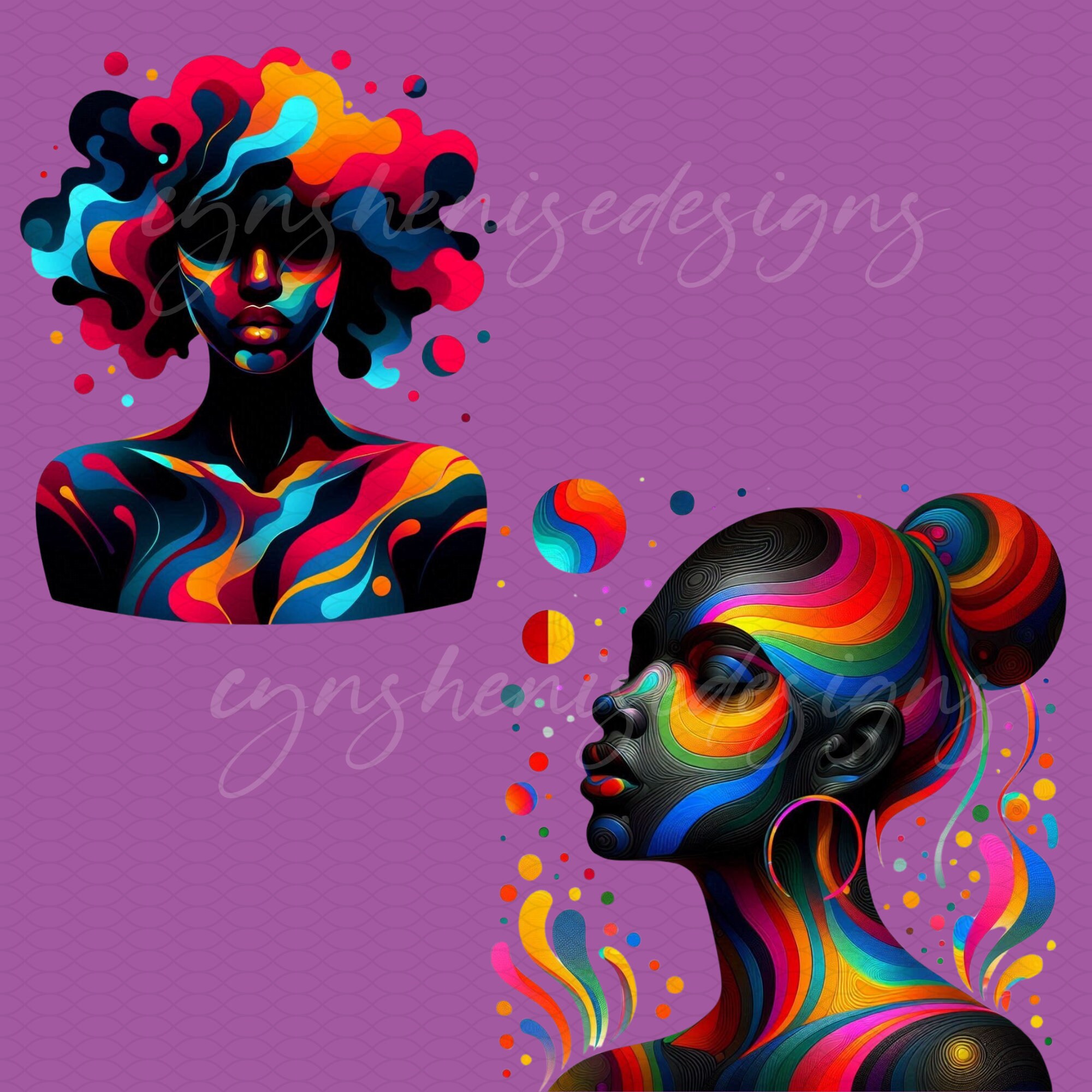 Abstract Faceless Black Girl PNG, Black Woman, Black Girl Clipart ...