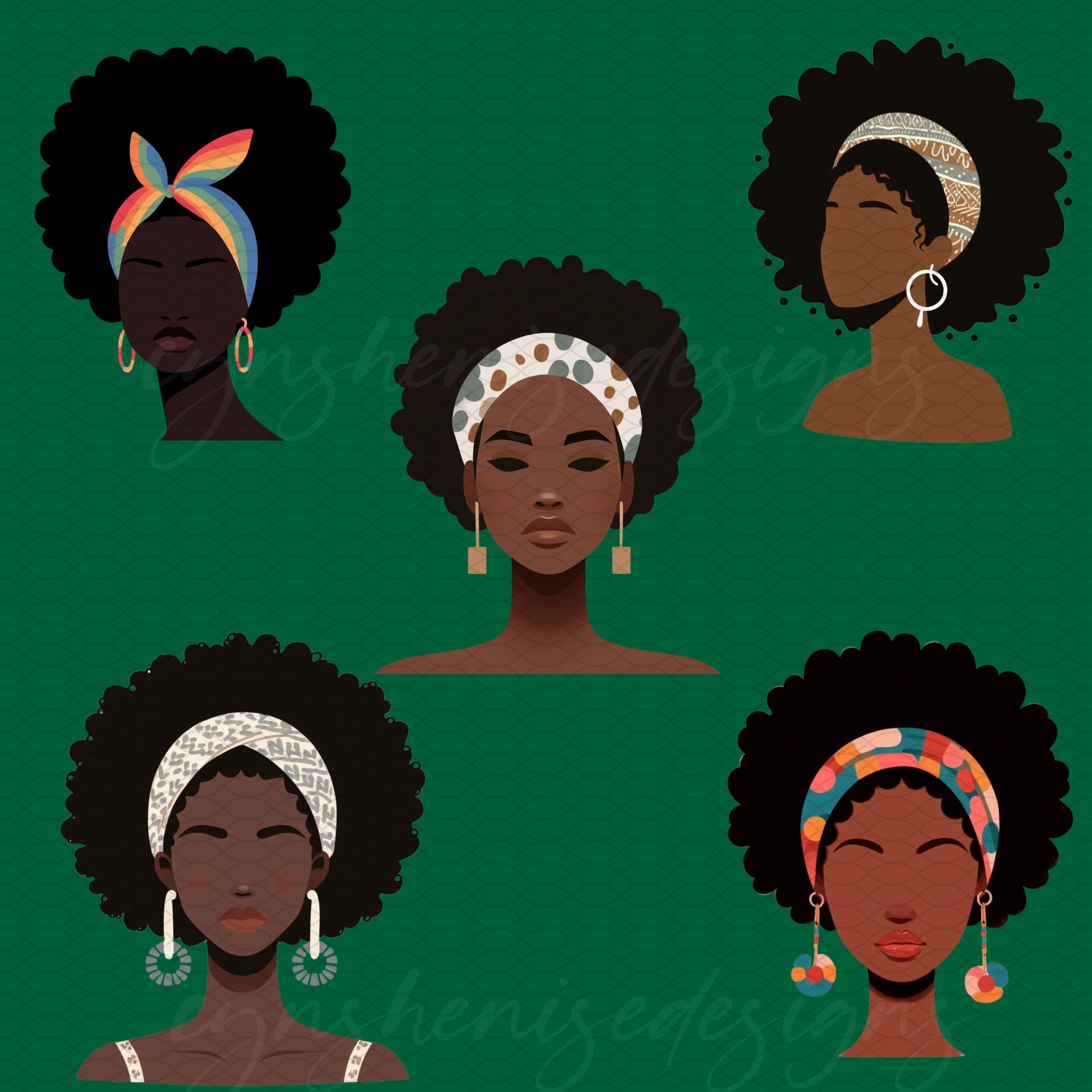Faceless Black Girl PNG, Black Woman, Black Girl Clipart, Black Girl ...