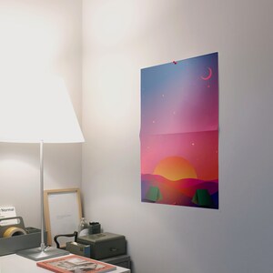ROOM HANGED POSTER - Realistic Psd Mockup (for Poster Design, Digital ...