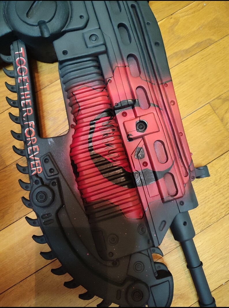 GEARS OF WAR!! Life Size Lanzor, Lancer Prop With Leds for Cosplay and ...