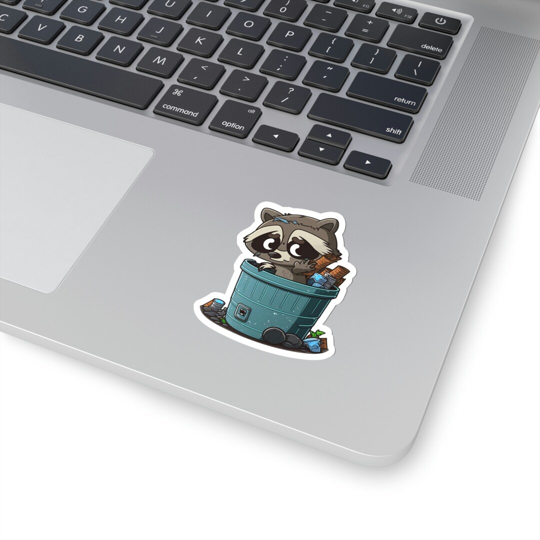 Raccoon in the Trash the Trash Panda Raccoon Sticker Gifts Under 10 ...