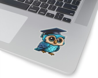 Graduation Owl Vinyl Sticker - Etsy