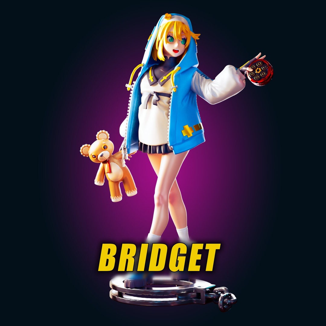 Bridget STL File 3D Model Instant Printing Guilty Gear Cross-dressing ...