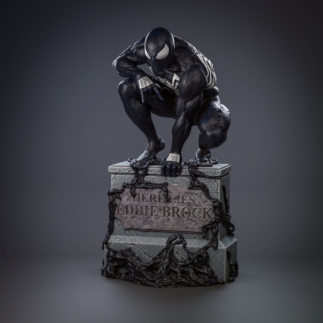 Spider Man Symbiote STL File 3D Model Figurine - Etsy Portugal