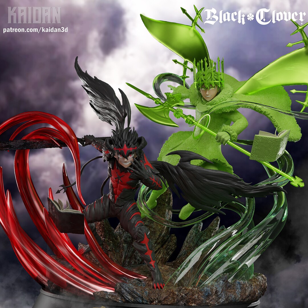 Black Clover Asta STL Model for Resin Figure 3D Printing 3D Model STL ...