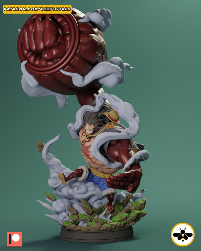 Luffy One Piece STL Model for Resin Figure 3D Printing 3D Model STL ...