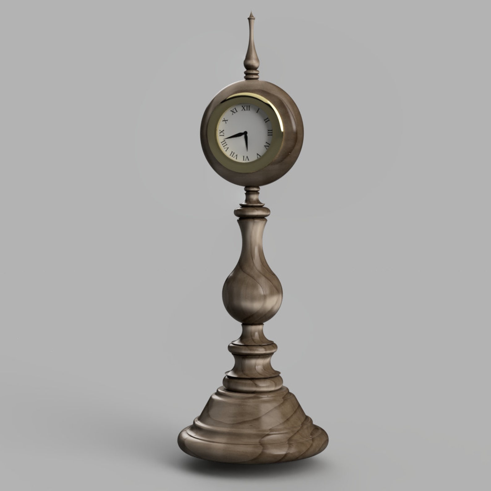 Standing Clock Woodturning Plan for Wooden Clock Making Project ...