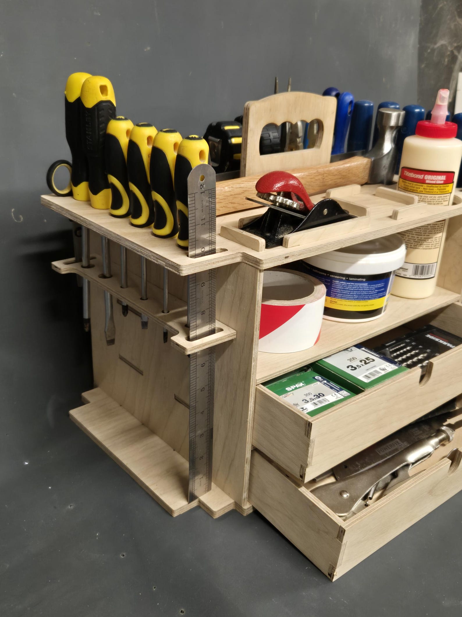 Toolbox Plans CNC Files for Wood Working Projects - CNC Router Drawings ...