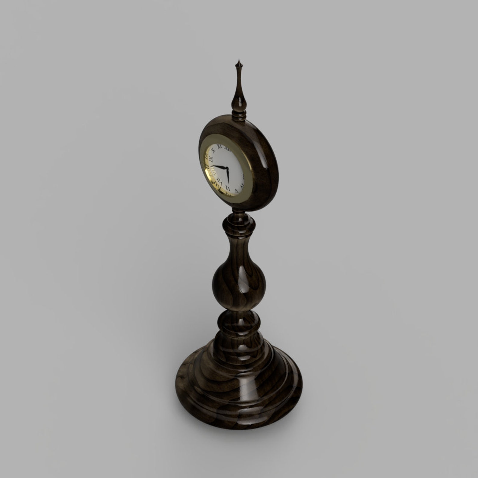 Standing Clock Woodturning Plan for Wooden Clock Making Project ...