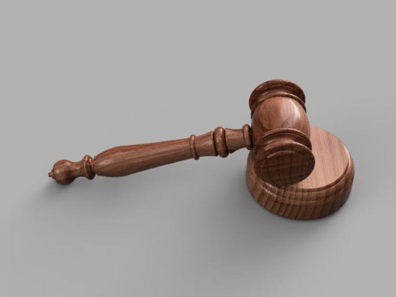 Auctioneers Gavel and Sound Block Woodturning Plans for Judges Hammer ...