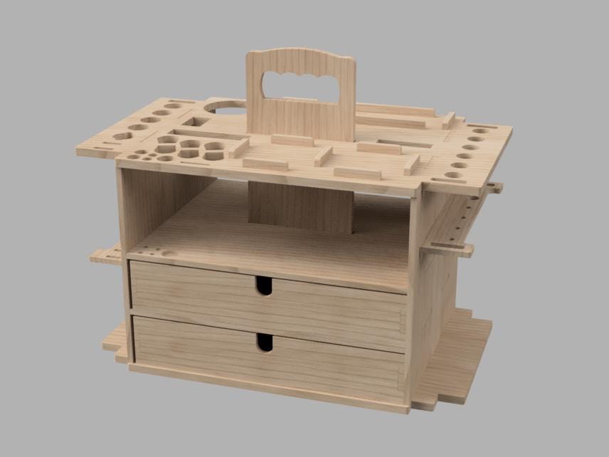 Toolbox Plans CNC Files for Wood Working Projects - CNC Router Drawings ...