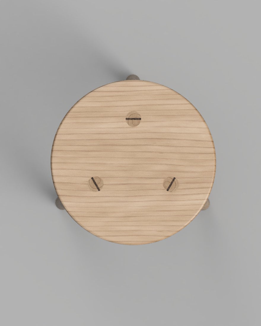 Wood Stool - 3 Legged Stool Wood Turning Plans for Irish Milking Stool ...