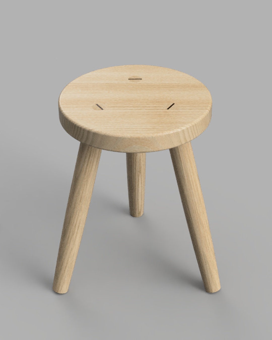 Wood Stool - 3 Legged Stool Wood Turning Plans for Irish Milking Stool ...
