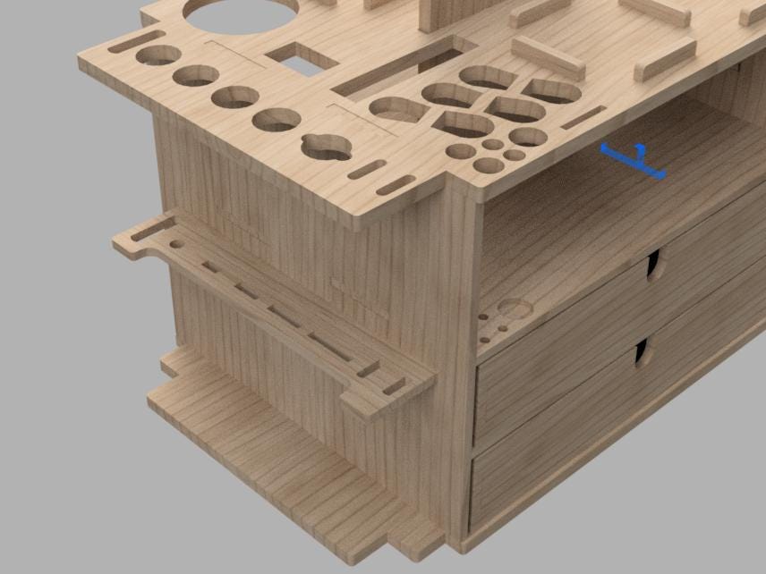 Toolbox Plans CNC Files for Wood Working Projects - CNC Router Drawings ...