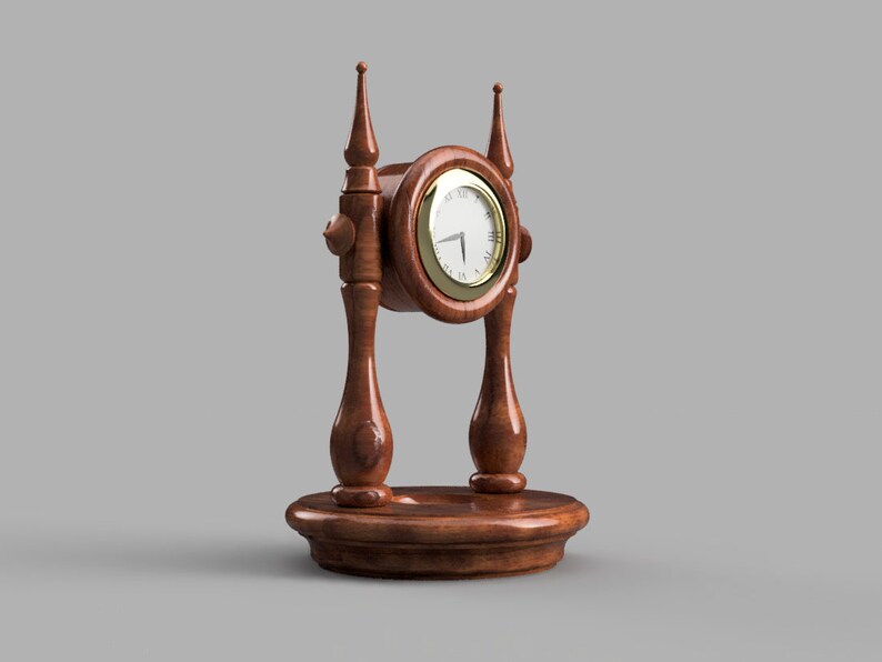 PDF Download, Desk Clock Woodturning Plan for Clock Making Plans for ...