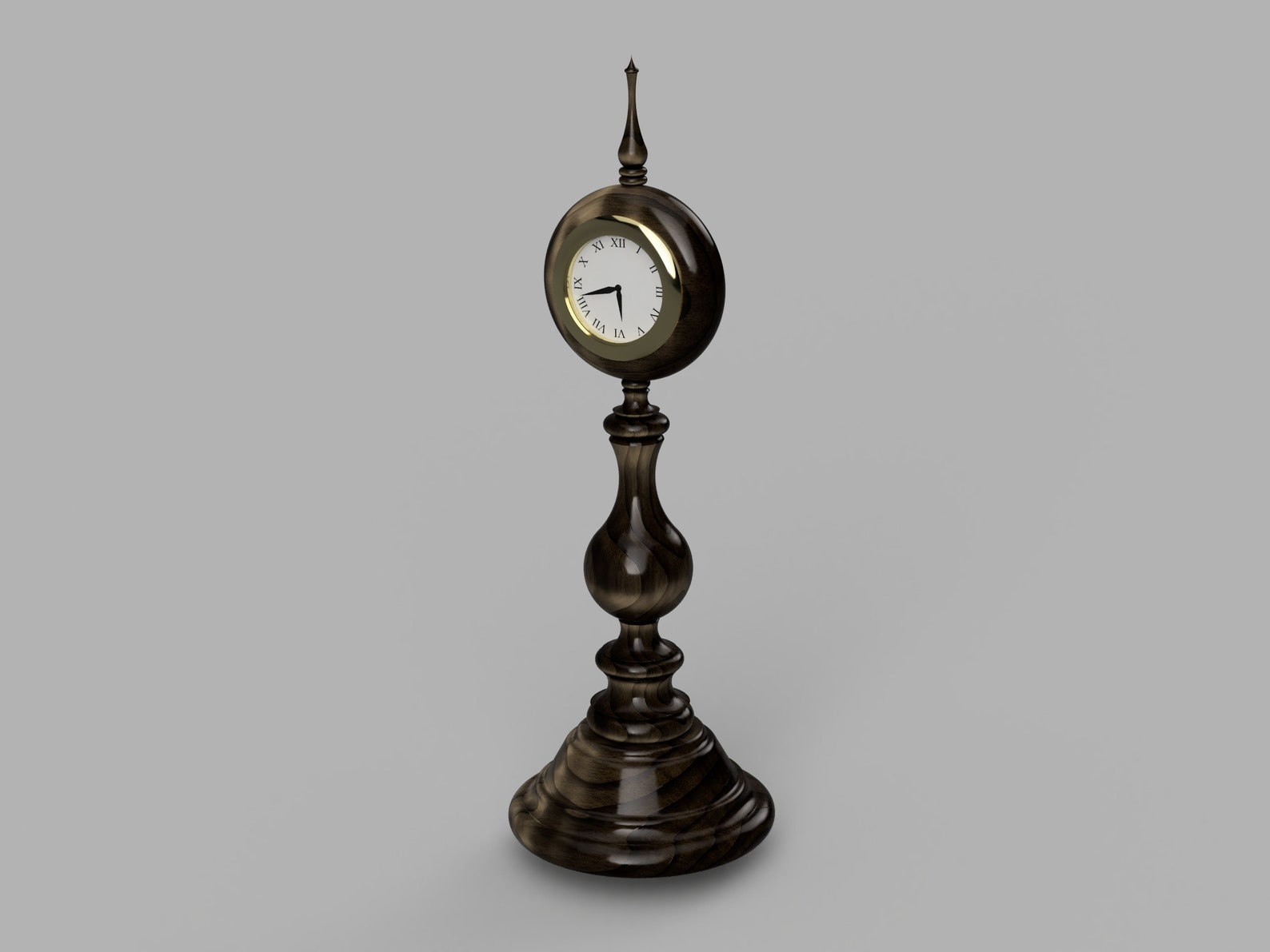 Standing Clock Woodturning Plan for Wooden Clock Making Project ...