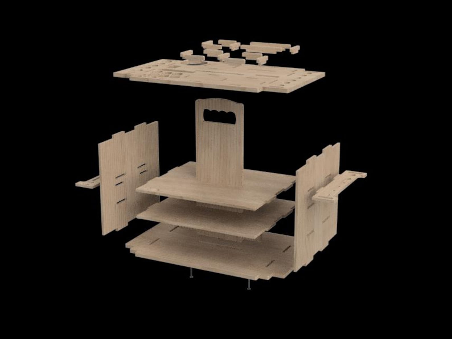Toolbox Plans CNC Files for Wood Working Projects - CNC Router Drawings ...