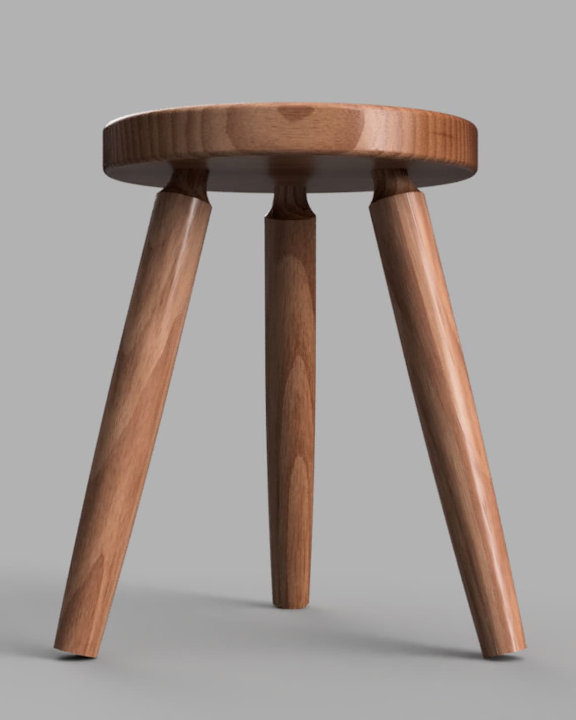 Wood Stool - 3 Legged Stool Wood Turning Plans for Irish Milking Stool ...