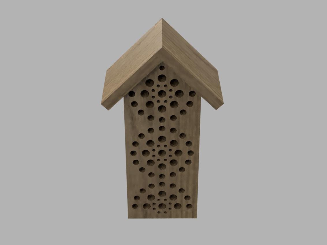 Bee Hotel Plans for Woodworking Plan for Bee Condo for DIY Insect House ...
