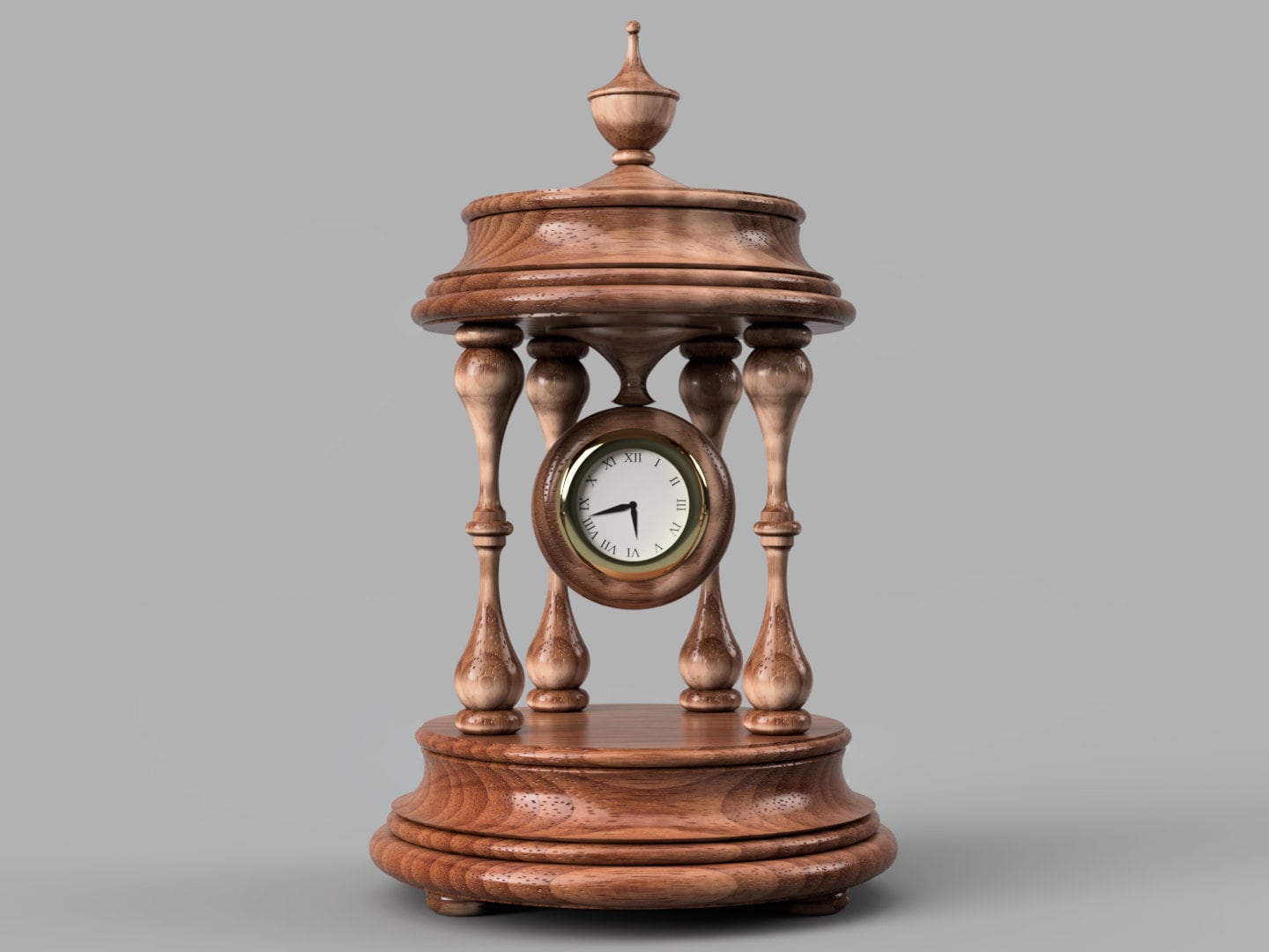 Mantel Clock for Mantel Woodturning Plan for Wooden Clock Woodworking ...