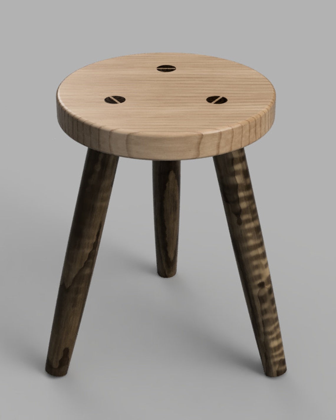Wood Stool - 3 Legged Stool Wood Turning Plans for Irish Milking Stool ...