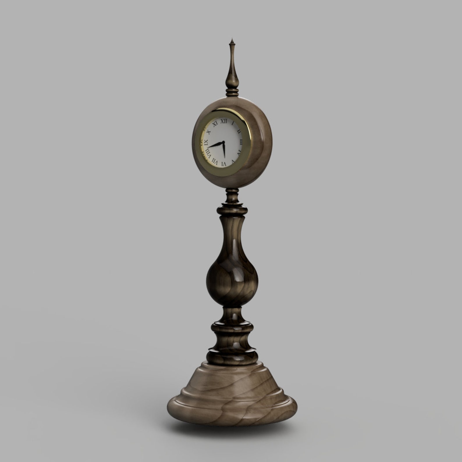 Standing Clock Woodturning Plan for Wooden Clock Making Project ...