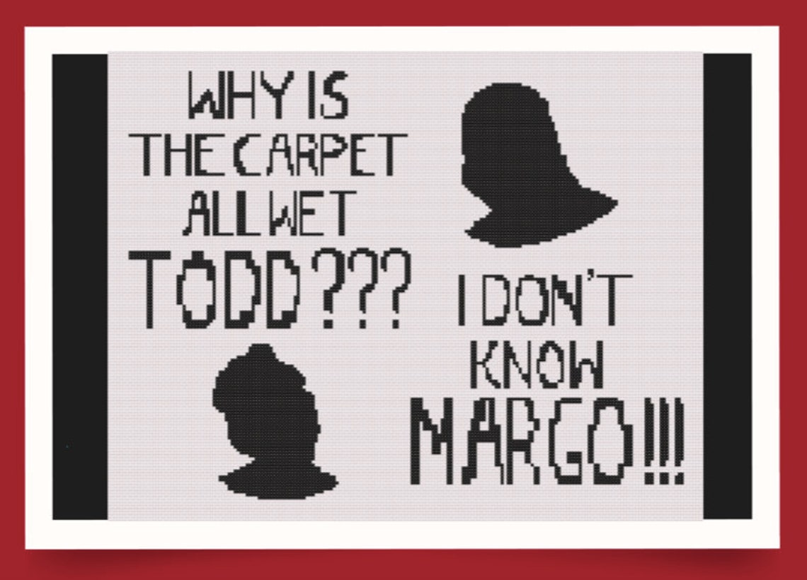Todd and Margo Quote Cross-stitch Pattern - Etsy