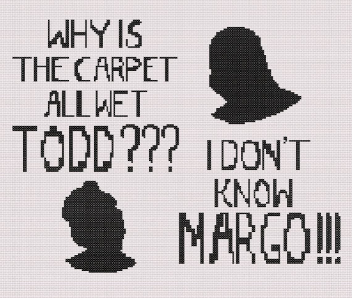 Todd and Margo Quote Cross-stitch Pattern - Etsy