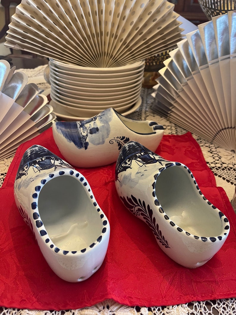 Vintage Porcelain Dutch Shoes - Etsy