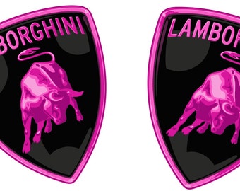 5 X 5 Lamborghini Stickers 2 Pack LOT Logo Decals - Etsy