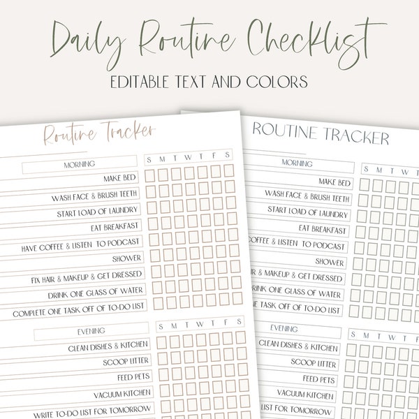 Morning Routine - Etsy