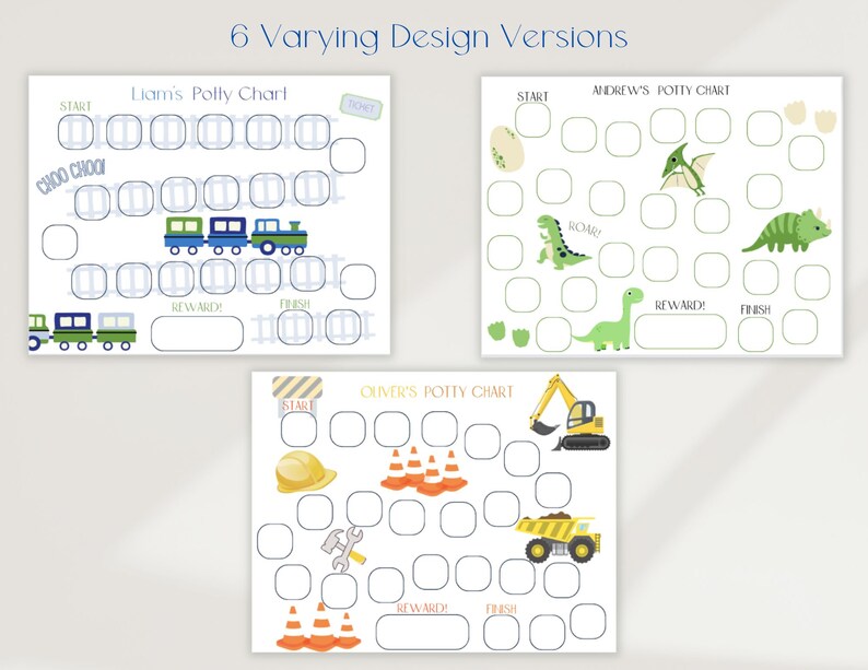 Potty Training Chart, Toddler Reward Chart, Sticker Chart, Printable ...