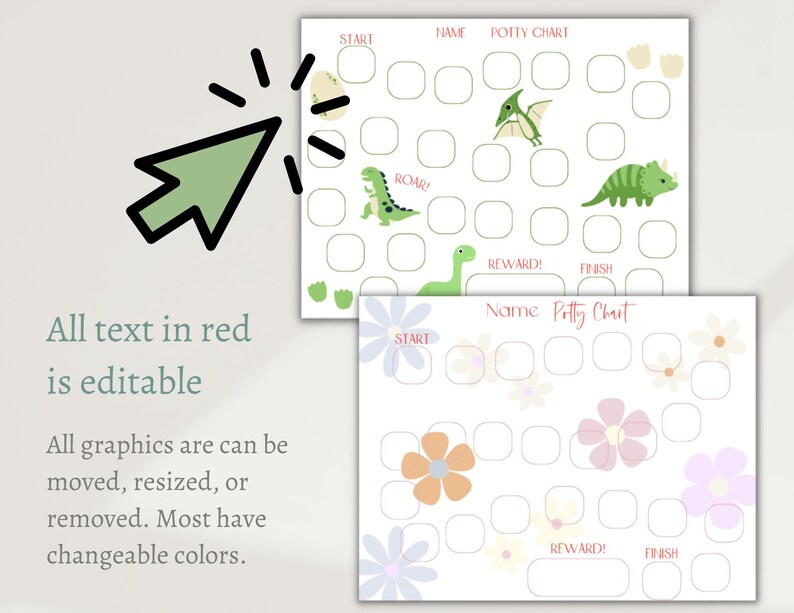 Potty Training Chart, Toddler Reward Chart, Sticker Chart, Printable ...