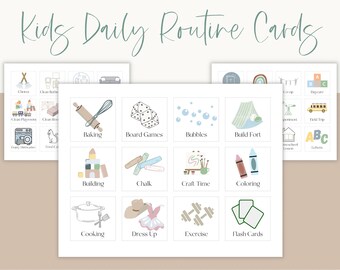 Preschool Daily Routine Cards Printable | Visual Schedule for Toddlers ...
